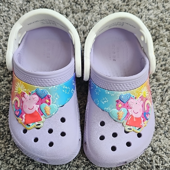 CROCS | Shoes | Crocs Kids Sandals Purple With Peppa Pig | Poshmark